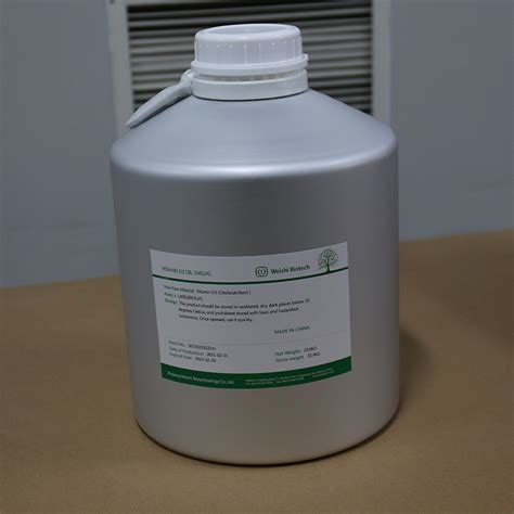 Supply Vitamin D3 10 Miug Oil Wholesale Factory Zhejiang Weishi