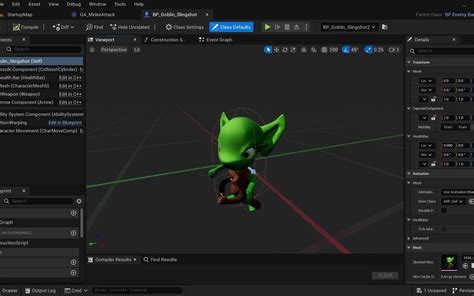 section 16 8 slingshot animation blueprint ue5 gas top down rpg