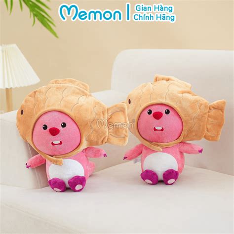 Gấu Bông Hải Ly Loopy Hồng Đáng Yêu Cao Cấp Memon Shopee Việt Nam