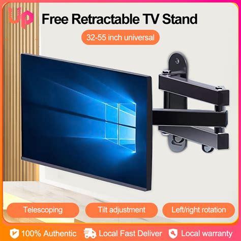 10 55 Inch Retractable Tv Bracket Wall Mount Tv Rack Monitor Mount