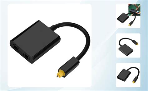 Dual Port Fiber Audio Splitter 2 Way Optical Splitter
