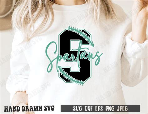 Softbol Svg Spartan Svg Softbol Png Camisa De Softbol Svg Archivo
