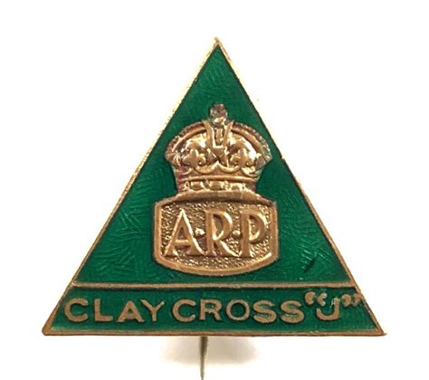 Sally Bosleys Badge Shop Industrial Arp Clay Cross Co Air Raid