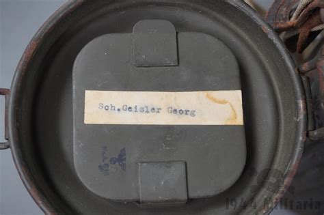 Original German Wwii Gasmask Container With Gasmask