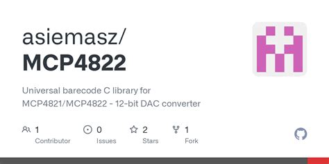 Github Asiemasz Mcp4822 Universal Barecode C Library For Mcp4821 Mcp4822 12 Bit Dac Converter