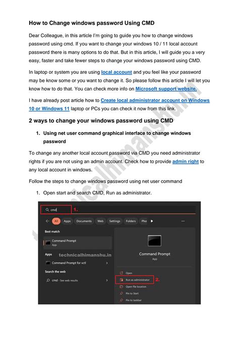 SOLUTION How To Change Windows Password Using Cmd Studypool