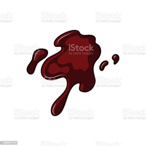 간장 웅덩이가 하얀 고립된 배경을 가지고 있습니다 아시아 요리 튀김 만화 벡터 일러스트레이션 간장에 대한 스톡 벡터 아트 및