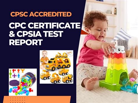Cpc Certificate And Cpsia Standard Test Report For Amazon Upwork