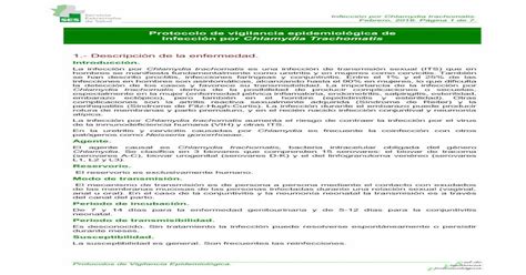 Protocolo De Vigilancia Epidemiológica De Infección Por