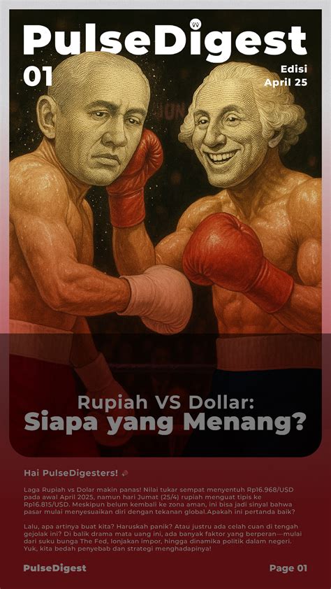 Rupiah Vs Dollar Siapa Yang Menang
