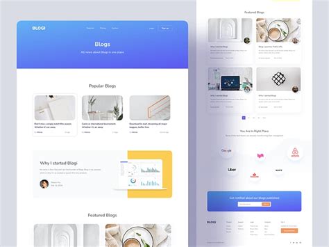 Blog Ui Designs Themes Templates And Downloadable Graphic Elements On Dribbble