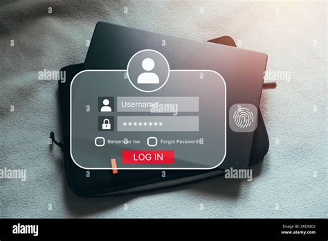 Cyber Security Password Login Online Concept Username And Password For Social Media Or Website