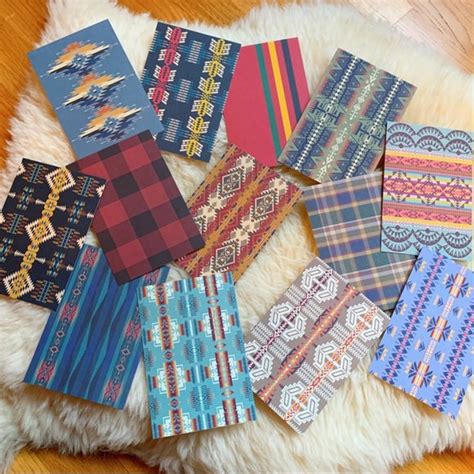 New Pendleton Wool Traditional Patterns Postcards Stationary Etsy