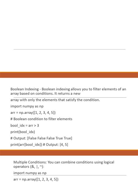 Numpy Basics 2 Pdf