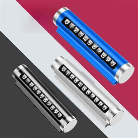 금속 듀얼 자동차 주차번호판 2개세트 고급 알루미늄 다이얼 형식 논슬립 주차알림판 티몬