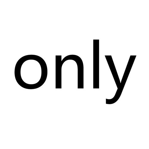 Only（英文单词）百度百科