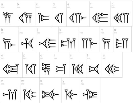 Easy Cuneiform Font Upfonts