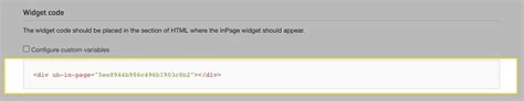in page widgets getfeedback help
