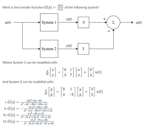 Solved What Is The Transfer Function G S U S A S Of The Chegg