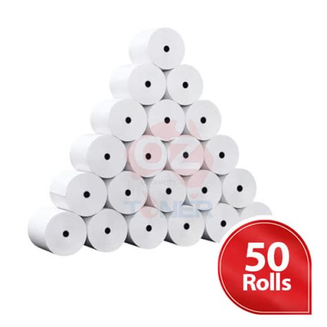 50x Oz Thermal Pos Paper Roll For Epson Cash Register Receipt Docketr
