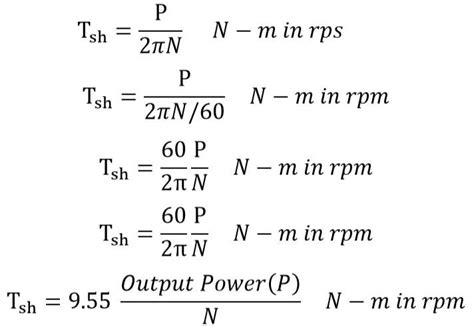 Dc Motor Formulas