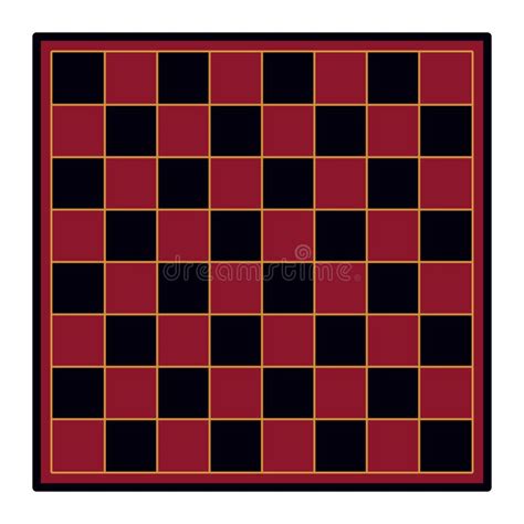 Checkerboard For Checkers Game Vector Stock Vector Illustration Of