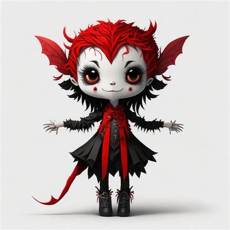 Premium Ai Image Chibi Girls Vector Illustration Mascot Logo Monster Character