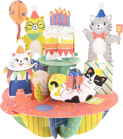 santoro pirouette 3d pop up birthday card for him for