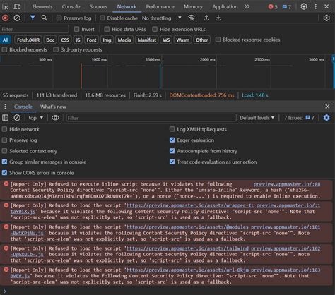 Ошибка на превью Bug Reports Appmaster Community
