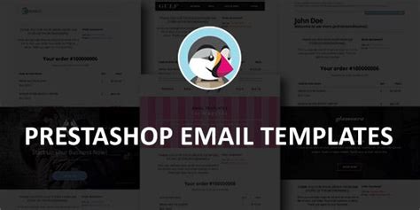 Prestashop Email Templates By Jopin PRESTASHOP EMAIL TEMPLATES Fully Customizable Texts Colors