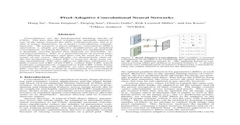 (PDF) Pixel-Adaptive Convolutional Neural Networks · Pixel-Adaptive ...