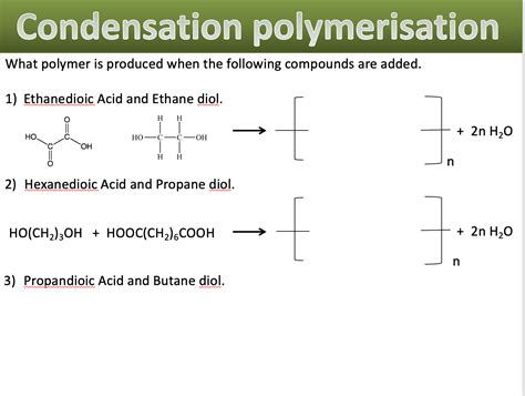 11 2 Condensation Polymerisation Teaching Resources