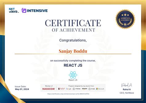 sai para on linkedin reactjs certification careermilestone