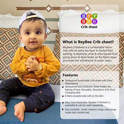 Beybee Waterproof Bed Protector Dry Sheet Ts Pack Medium Pack Of 2