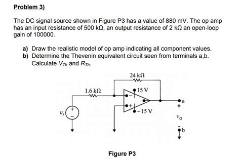Solved Problem 3 The Dc Signal Source Shown In Figure P3