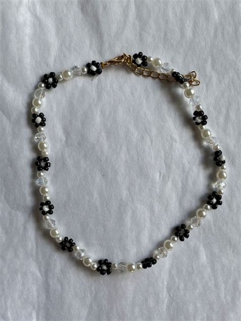 Lace And Leather Beaded Necklace Leather Beaded Necklace Beaded