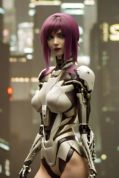 Cyborg Purple Hair By Abyssal Explorer On Deviantart