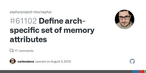 Define Arch Specific Set Of Memory Attributes Issue