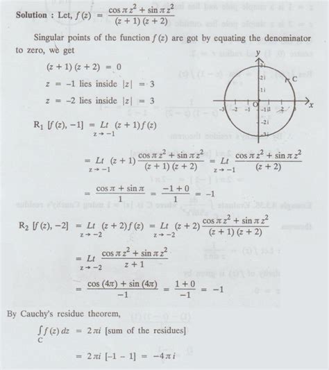 Cauchys Residue Theorem Statement Proof Formula Solved Example
