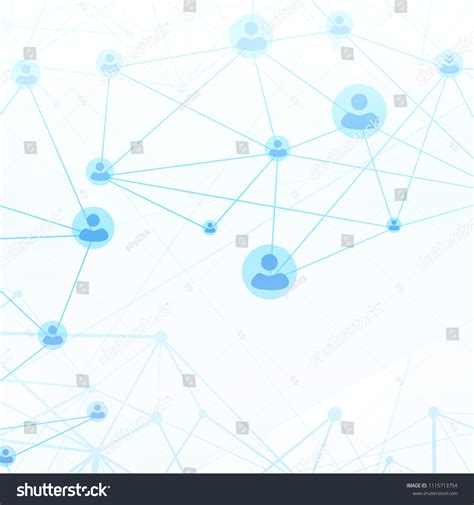 Networking User Account Concept Layout Background Stock Vector Royalty Free 1115713754