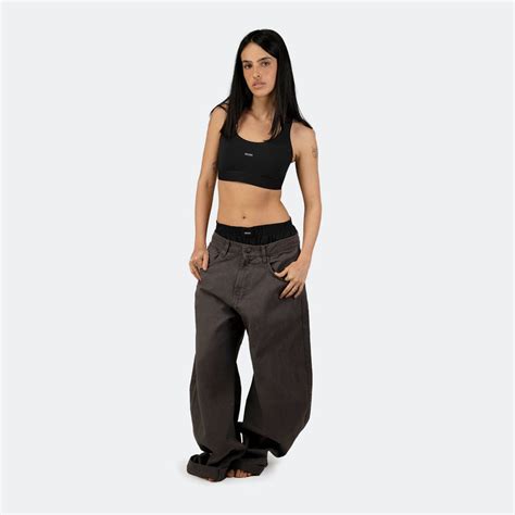 Womens Boxer Shorts Black Woxer