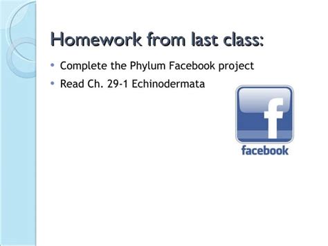 Biol 11 Lesson 5 April 15 Ch 29 Echinodermata Ppt