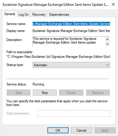 The Sent Items Update Service Reports Error The Smtp Address Has No