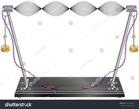 Vibrating String Normal Modes Vibration Stock Vector Royalty Free