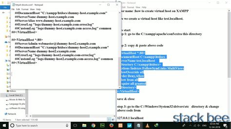 How To Create Virtual Host In XAMPP YouTube