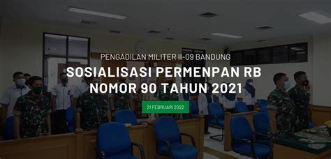 Sosialisasi Permenpan Rb Nomor 90 Tahun 2021