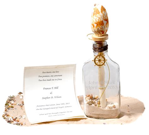 Glass Bottles For Invitations 21 Bottle Beach Wedding Invitation Ideas