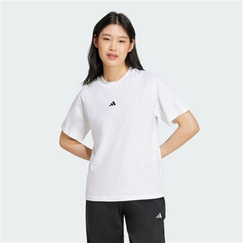 Adidas Essentials Small Logo Cotton Tee White Free Shipping With Adiclub Adidas Us