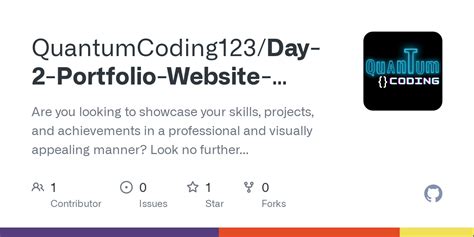 Github Quantumcoding123day 2 Portfolio Website Responsive Are You