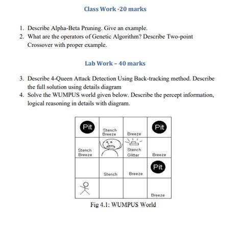 Solved Class Work Marks Describe Alpha Beta Pruning Chegg